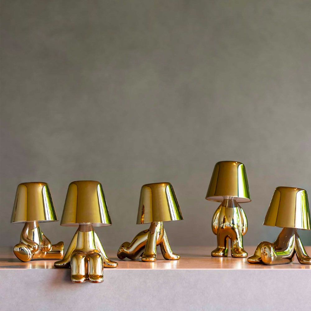Qeeboo Golden Brothers Indoor Lamp - Joe