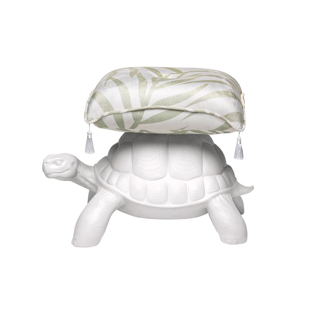 Qeeboo Turtle Pouf - Wit