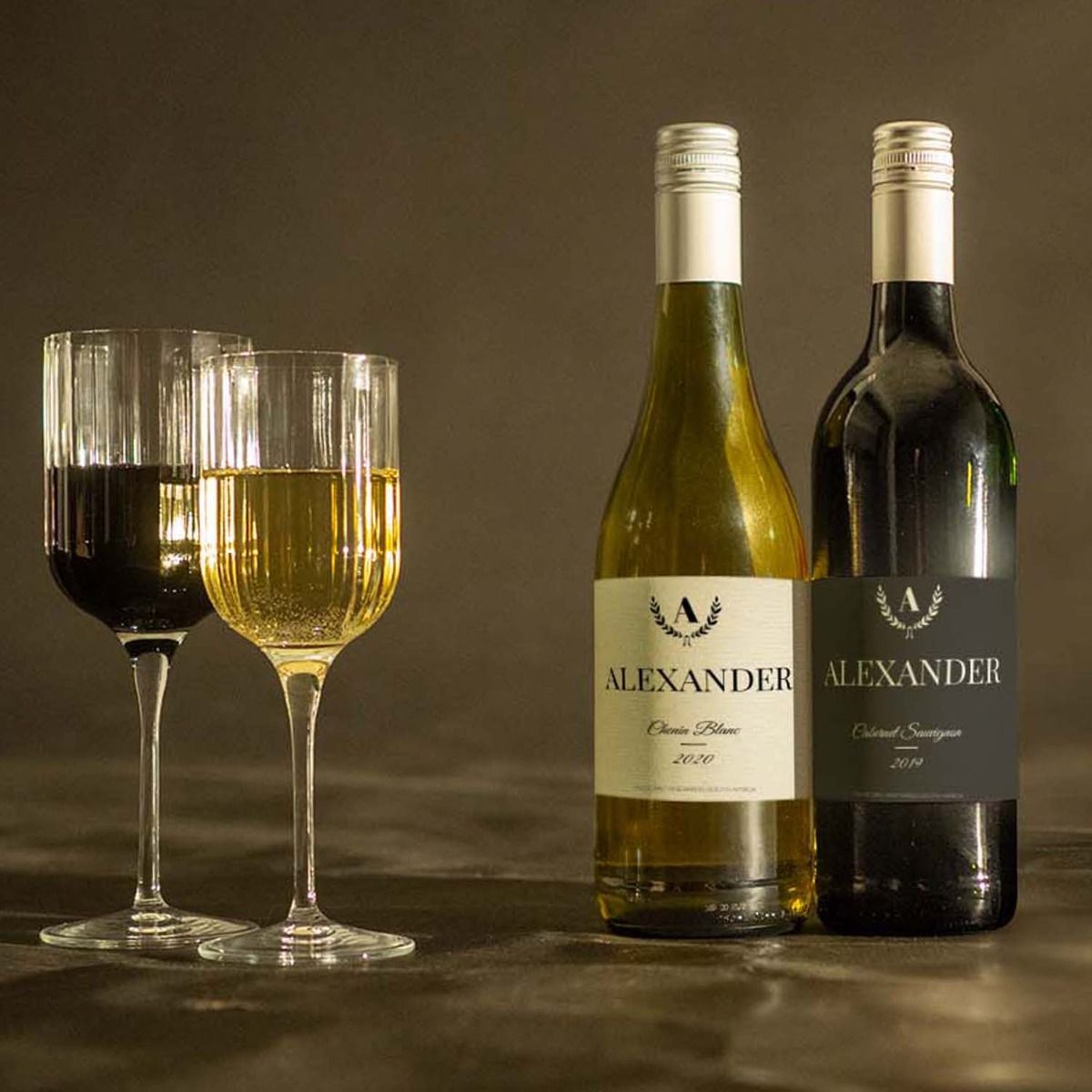 Personalised Wine - Duo Modern