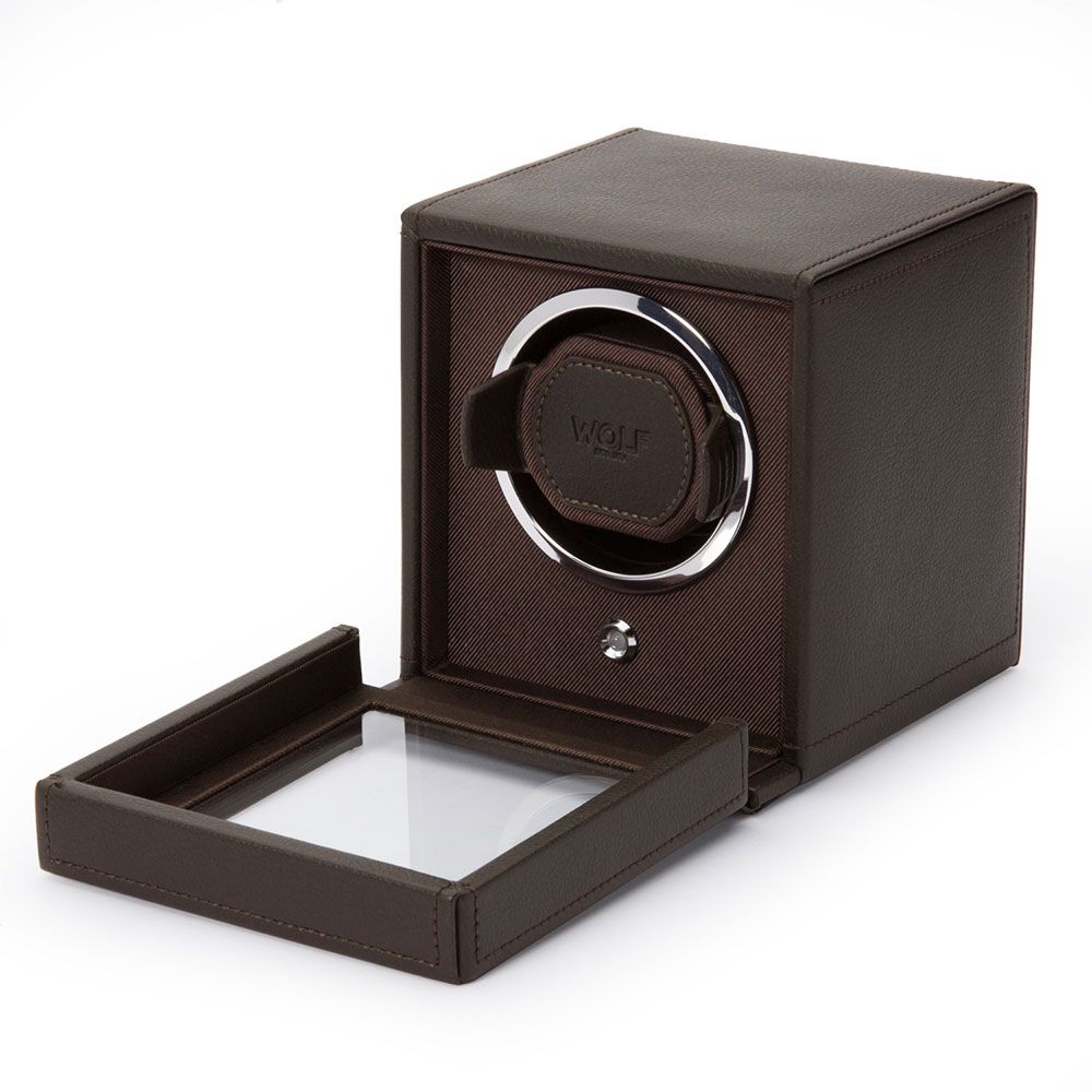 WOLF Cub Single Watch Winder - Bruin