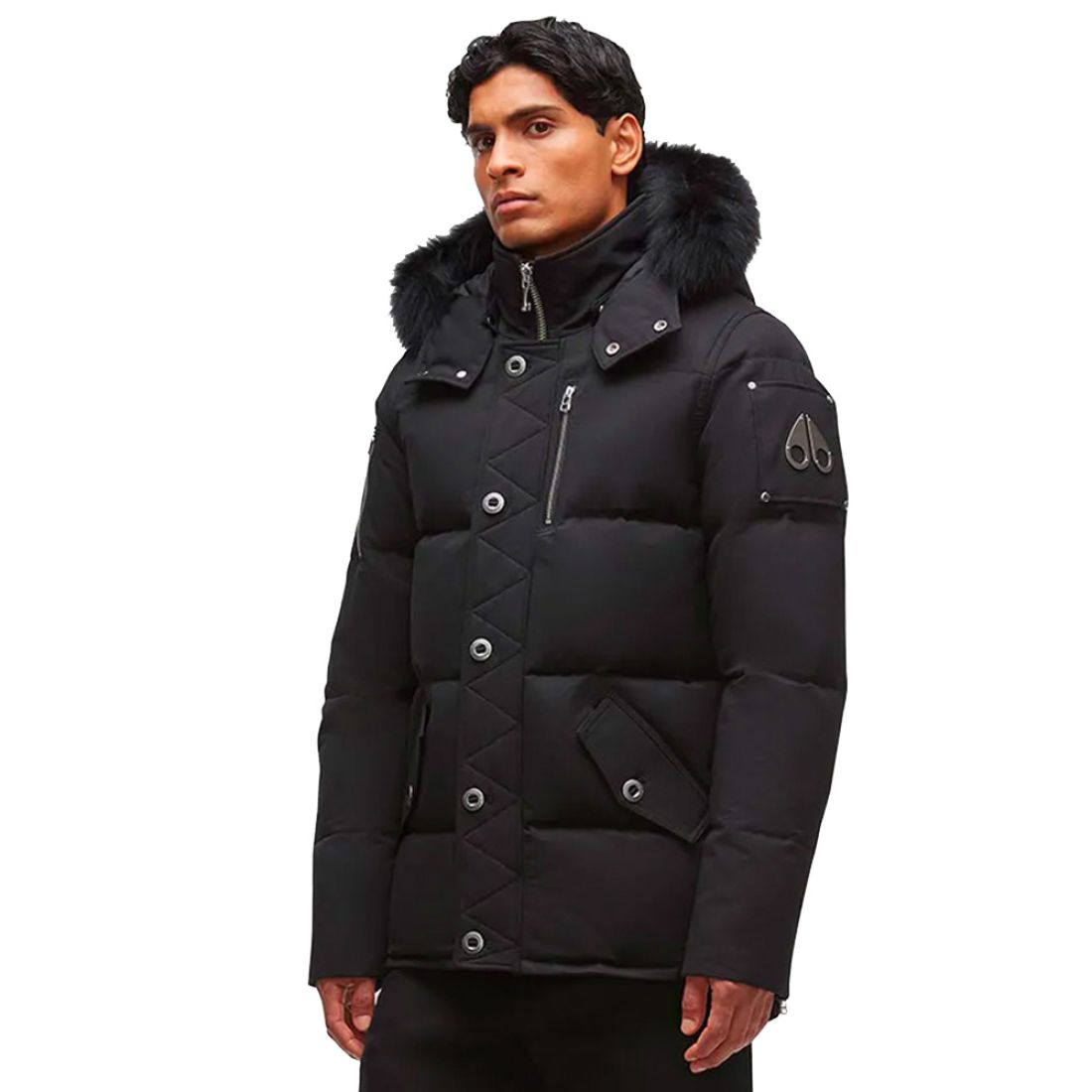 Moose Knuckles Original 3Q Fur Jacket - Black